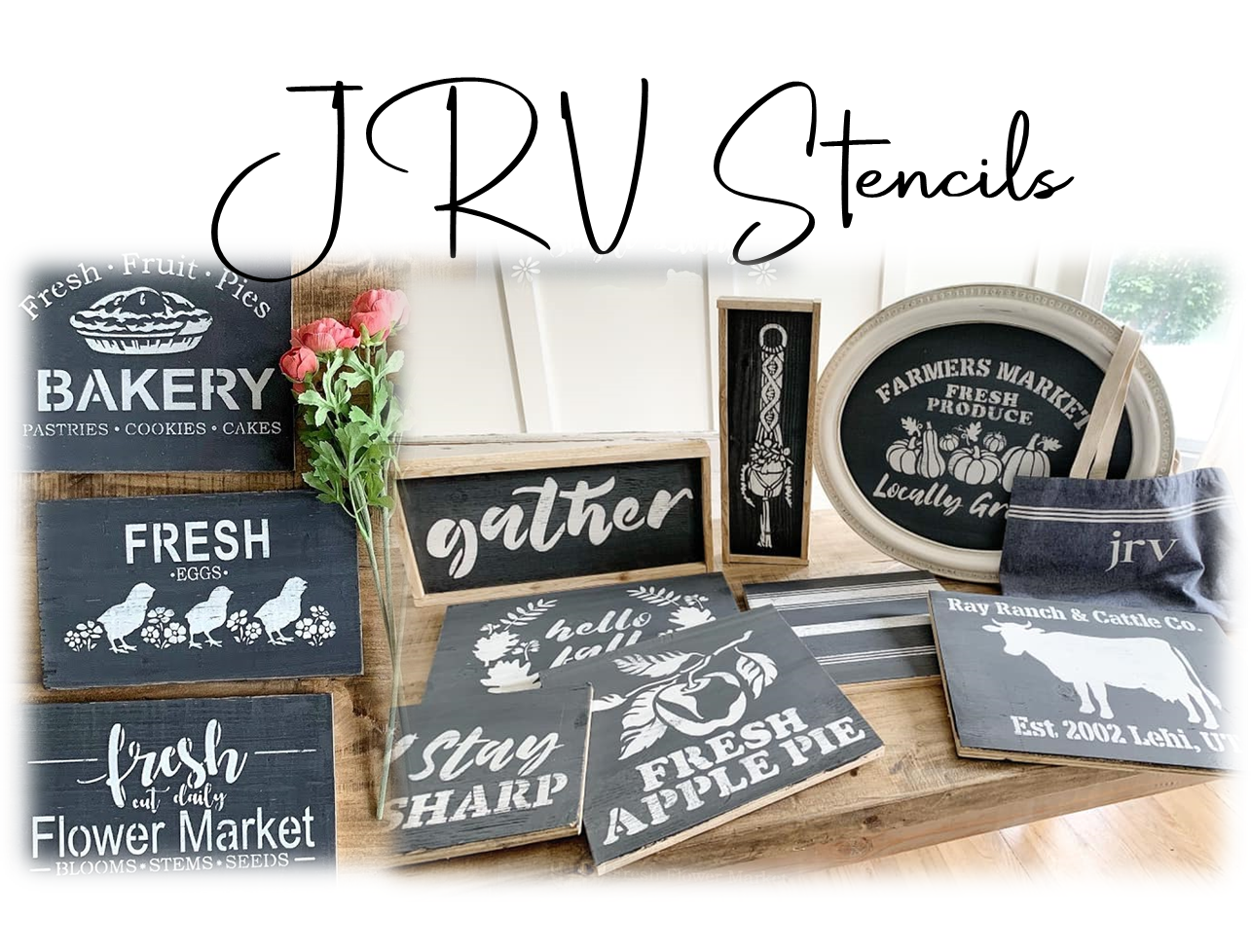 JRV Stencils – Grisaille Cottage